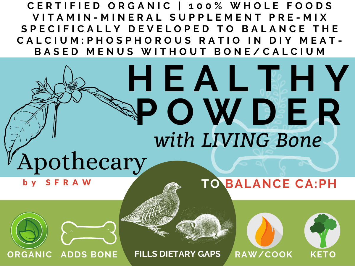 Healthy Powder with LIVING BONE, 500CC glass jar – Apothecary by SFRAW
