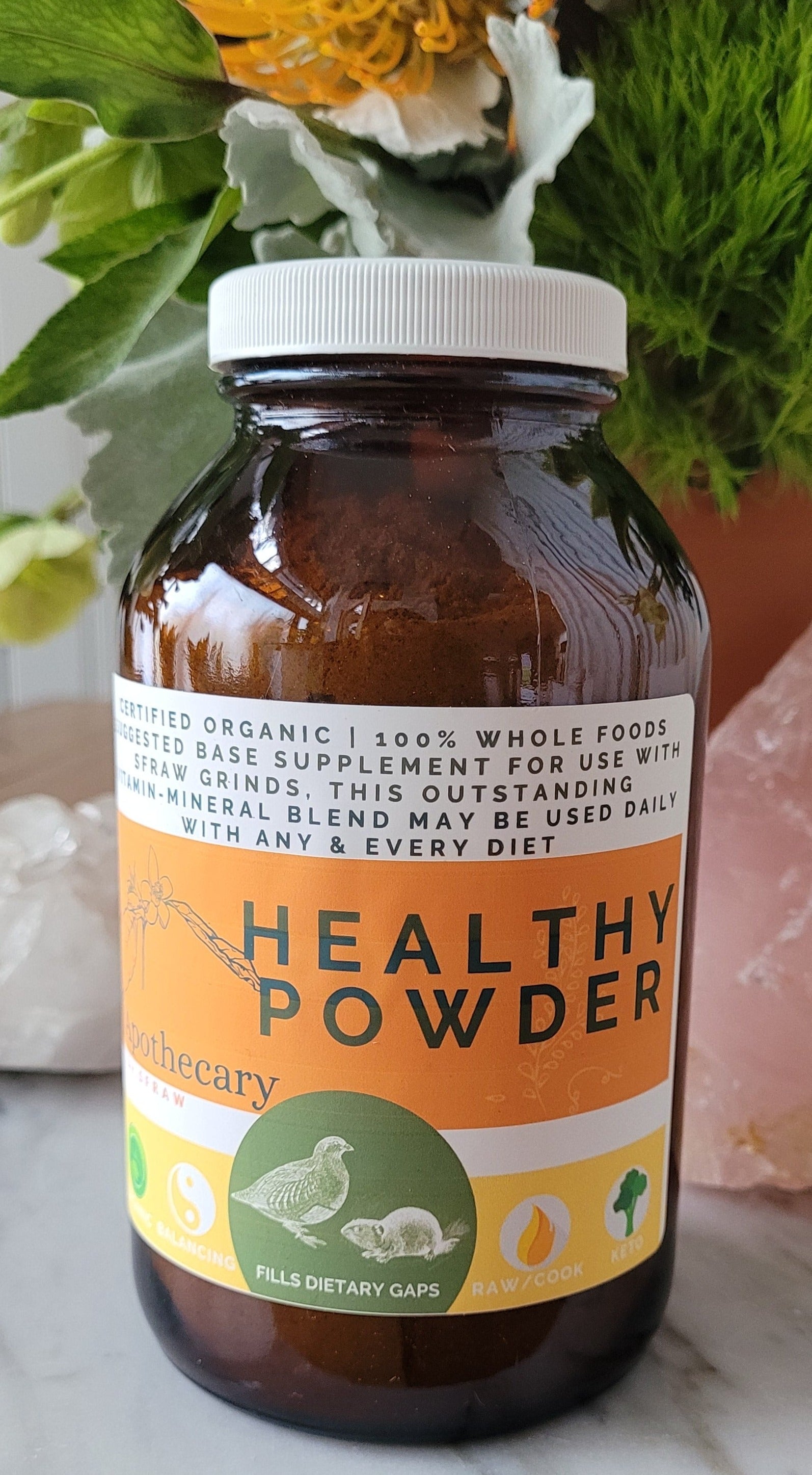 Healthy Powder, 500CC glass jar – Apothecary by SFRAW